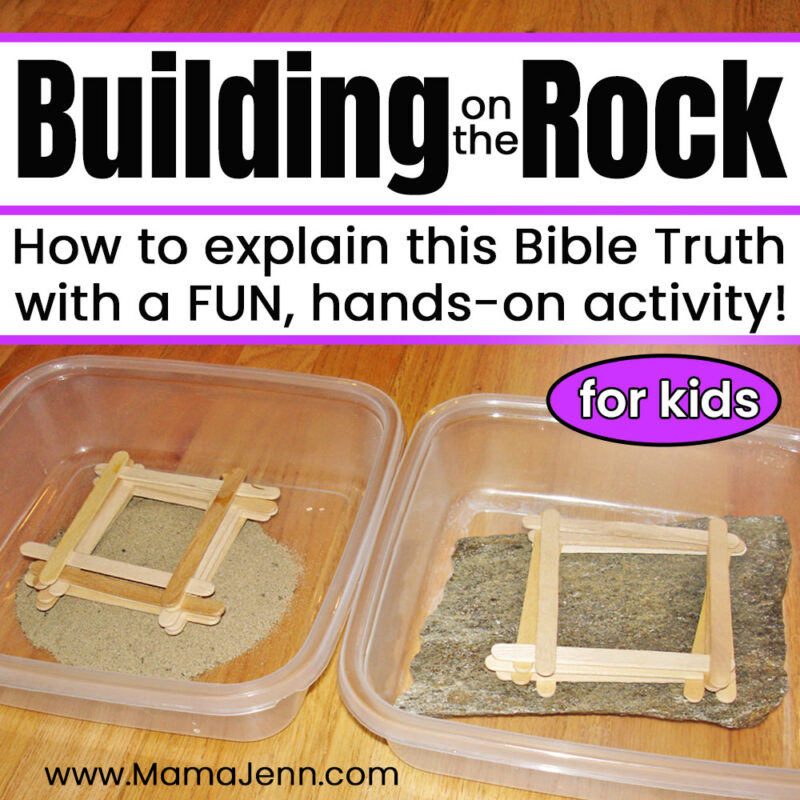 Building on the Rock: FUN, Hands-On, Matthew 7 Bible Activity for Kids!