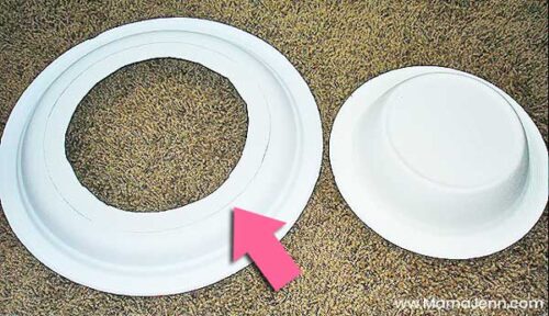 Adorable Homemade Easter Bonnet (made w/a paper plate & bowl)