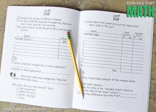 Grocery Cart Math - Turn Shopping into FUN Math Lesson for Kids!