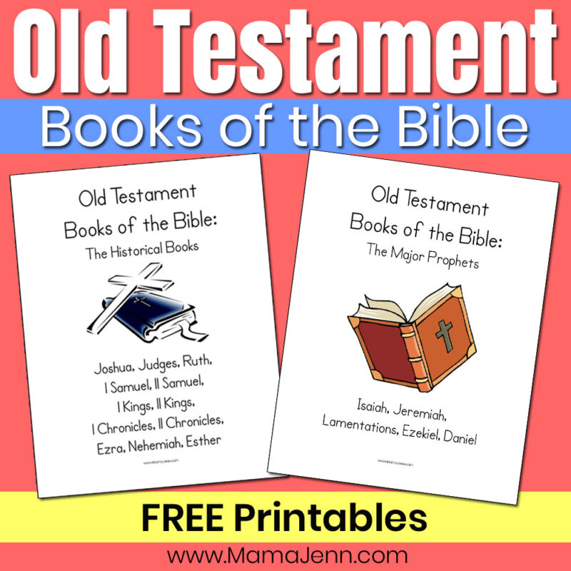 Old Testament Books of the Bible - FREE Printable Copywork Pages