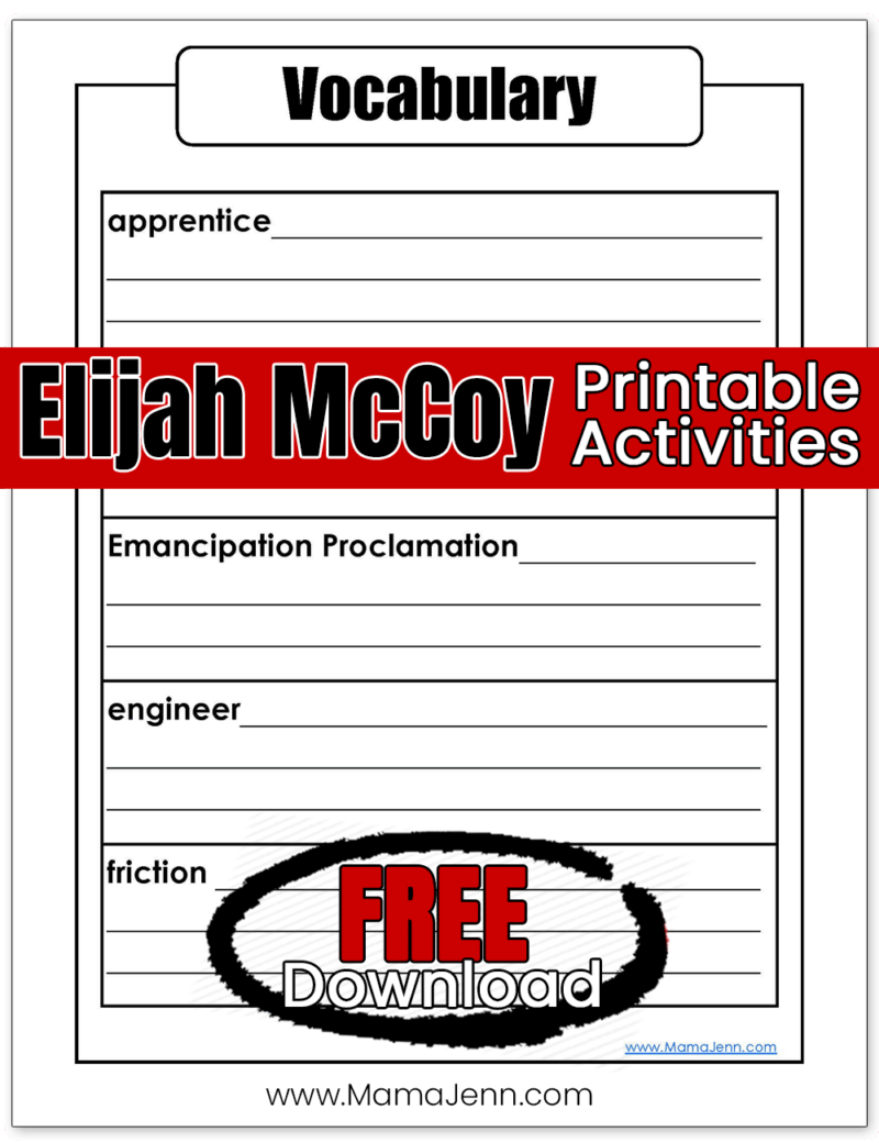 Elijah McCoy: The REAL McCoy [FREE Printable Activity Pages]