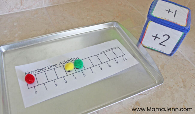 Number Line Addition & Subtraction Math Games [FREE Printables]