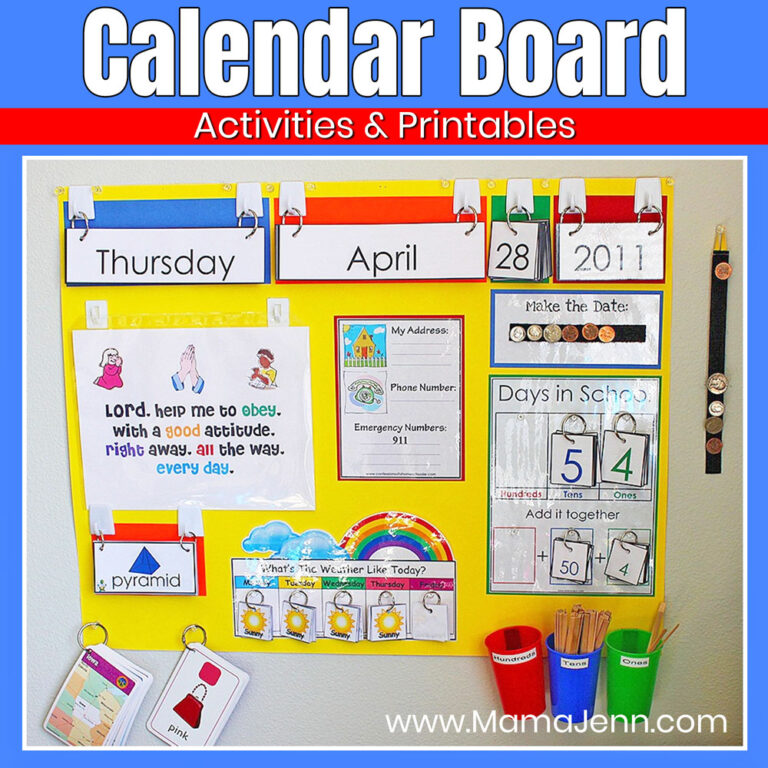FREE Printable Calendars for Kids: Trace, Color or use Dot Markers